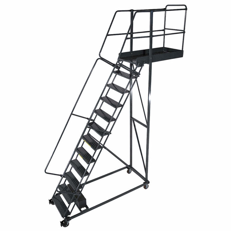 Rolling Ladders | Industrial Rolling Platform Ladders - Industrial Man ...