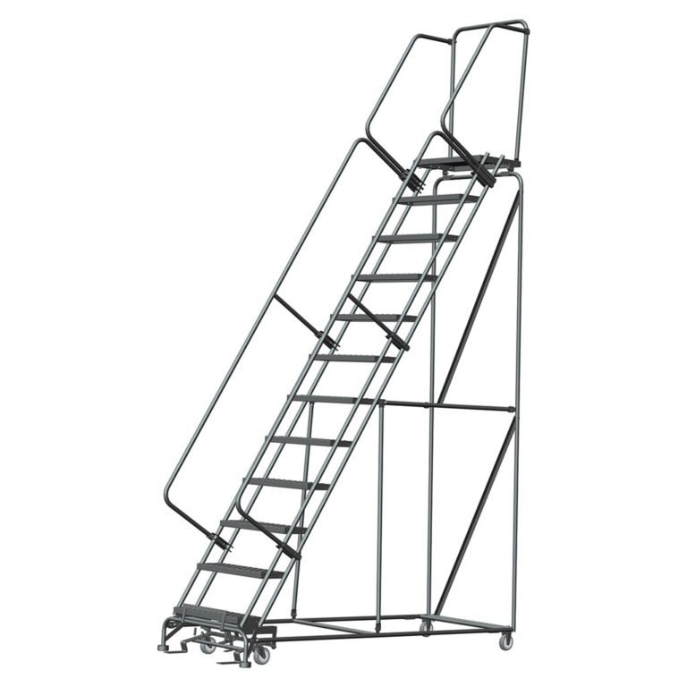 Rolling Ladders | Industrial Rolling Platform Ladders - Industrial Man ...