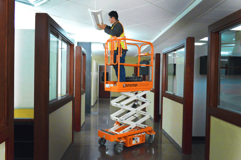 Snorkel S3010P Push-Around Mini Scissor Lifts - Industrial Man Lifts