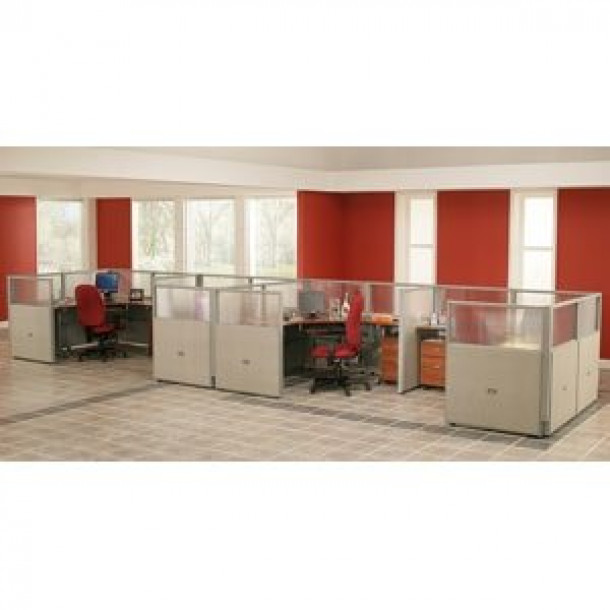 4 Workstation Rize Cubicle Kit - Industrial Man Lifts