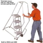Rolling Ladders | Industrial Rolling Platform Ladders - Industrial Man ...