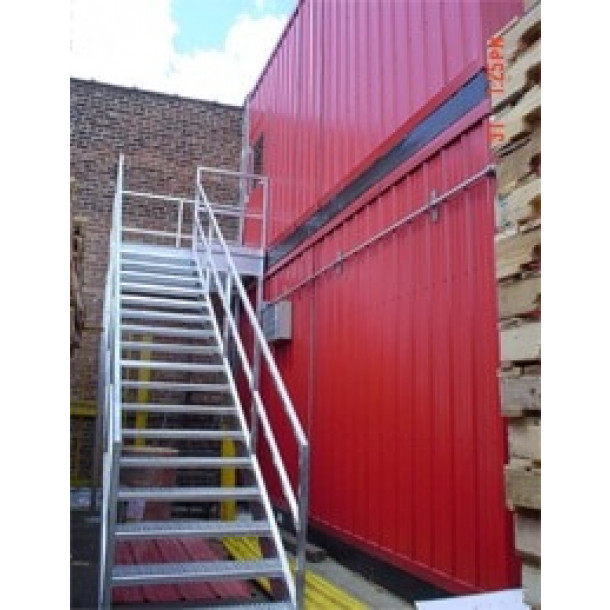 Galvanized Industrial Stairways - Industrial Man Lifts