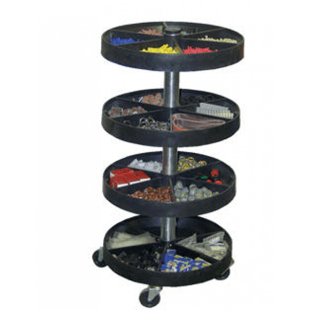 Portable Parts Bin | Rugged molded plastic construction