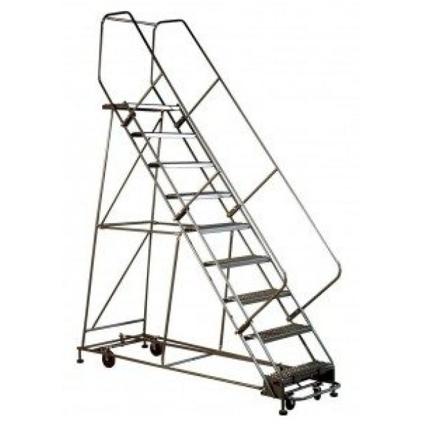 Rolling Safety Ladder - Industrial Man Lifts