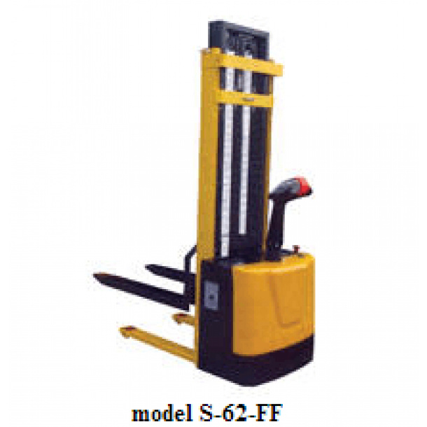 Stacker with Powered Drive and Powered Lift - Industrial Man Lifts
