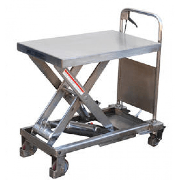 Stainless Steel Hydraulic Elevating Carts - Industrial Man Lifts