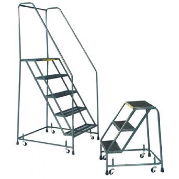 Standard Rolling Ladder Spring Loaded Casters - Industrial Man Lifts